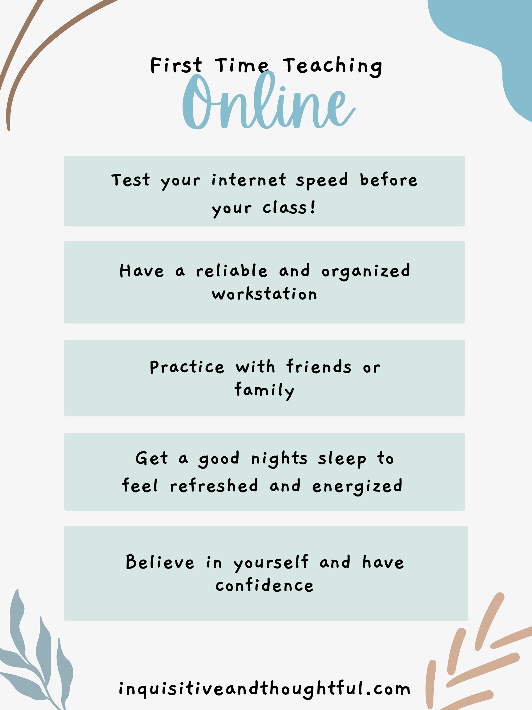 Tips For Teaching Your First Online Class - Teach Me Sandy